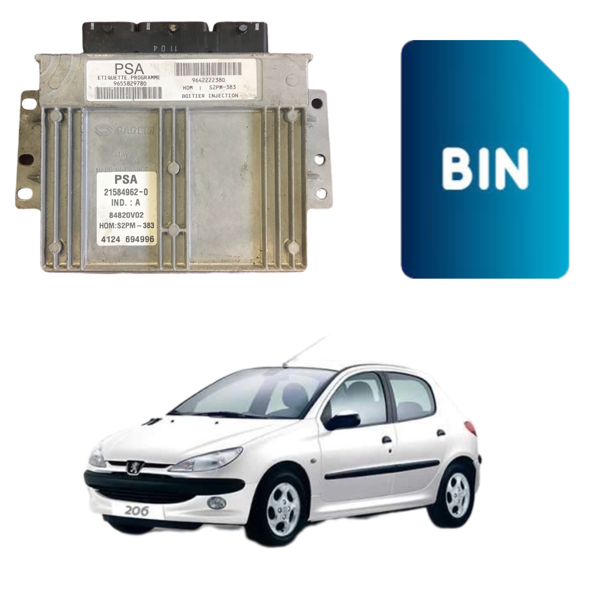 فایل دامپ ایسیو S2000 خودرو 206 تیپ 2 – فروشگاه الکترونیک کبیر