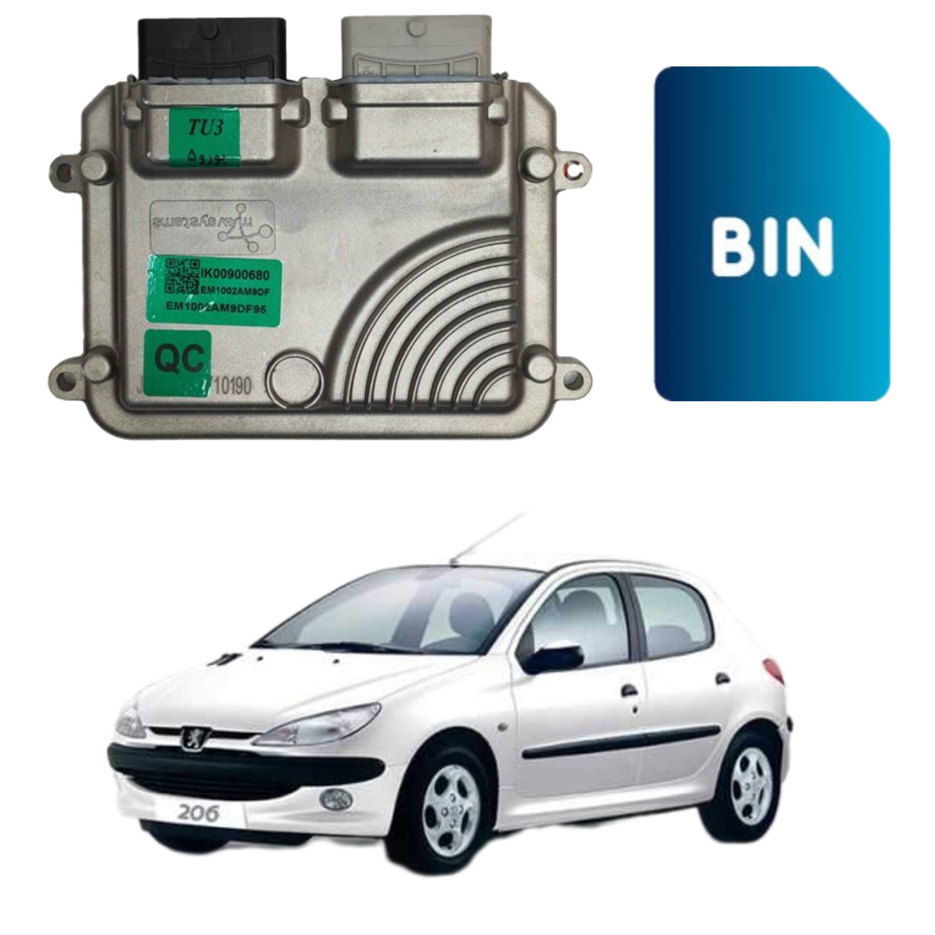 فایل دامپ بیکد ایسیو غرب استیل 1001 MAW خودرو 206 – TU3 – فروشگاه الکترونیک کبیر