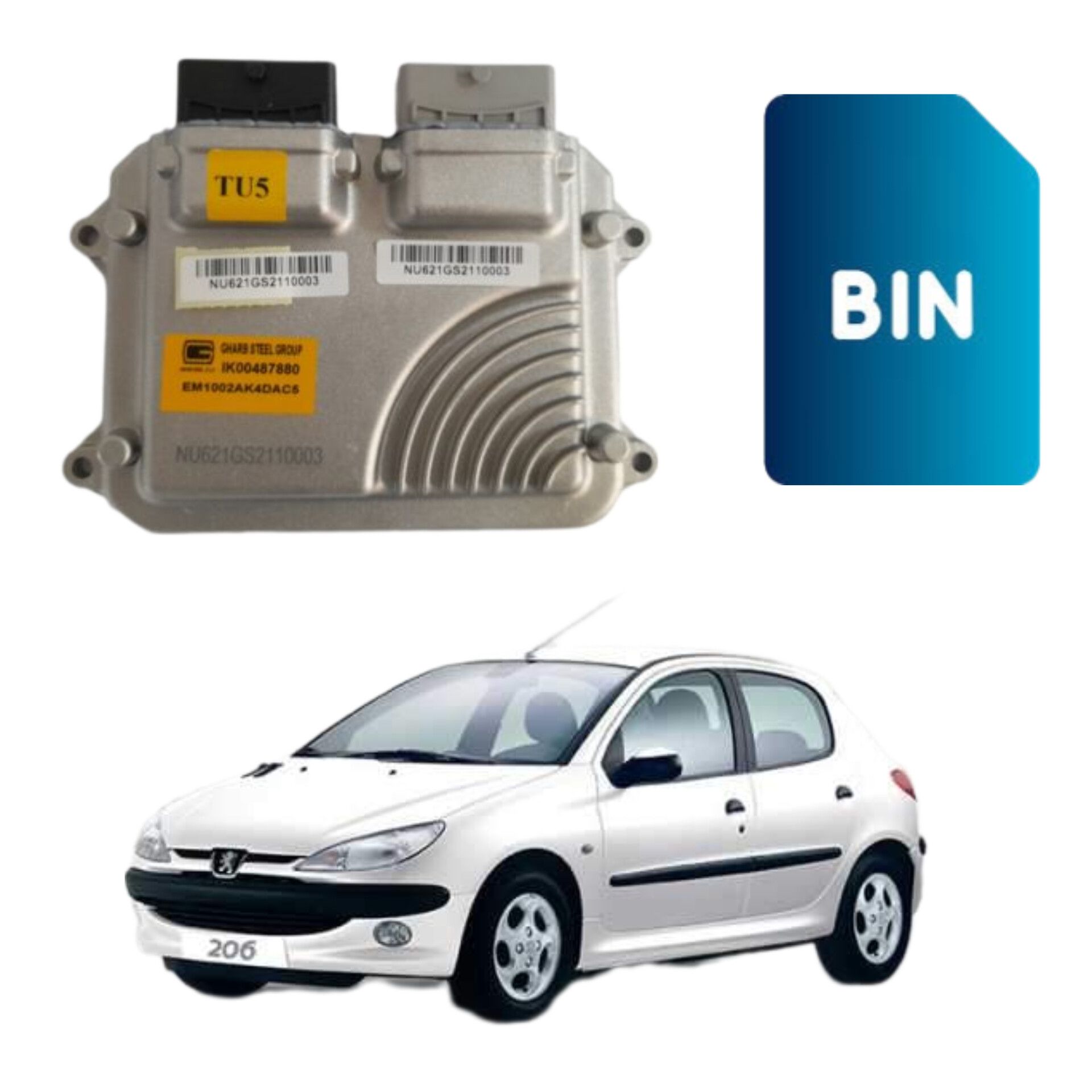 فایل دامپ بیکد ایسیو غرب استیل 1002 MAW خودرو 206 – TU5 – فروشگاه الکترونیک کبیر